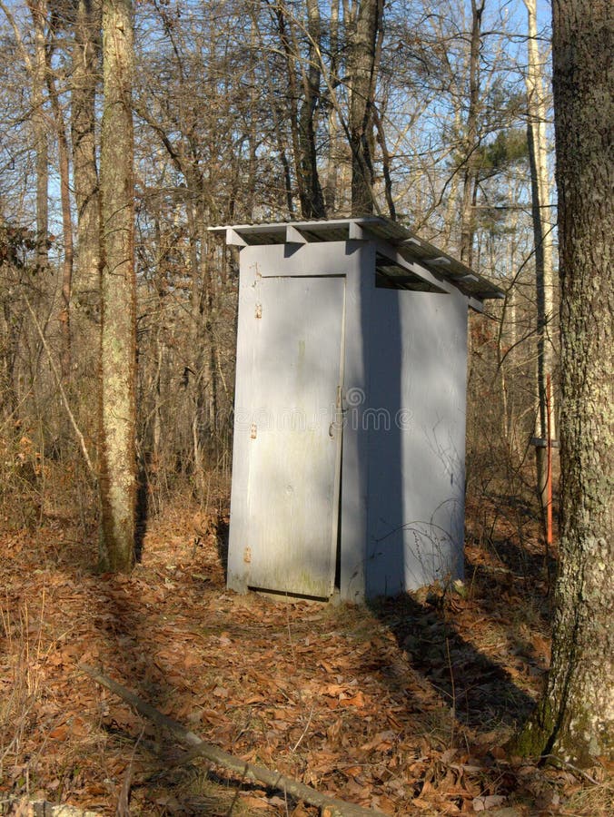 Privy in the Woods stock image. Image of hiking, forest - 135178515
