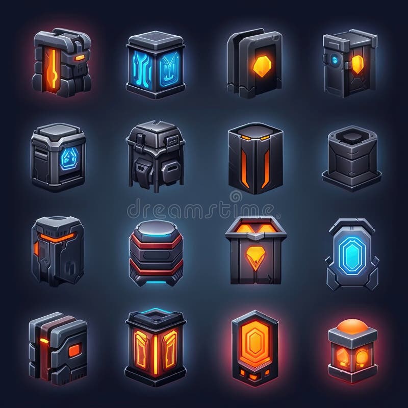 Prize Chest Futuristic Game Ai Generated Stock Photo - Image of effect ...