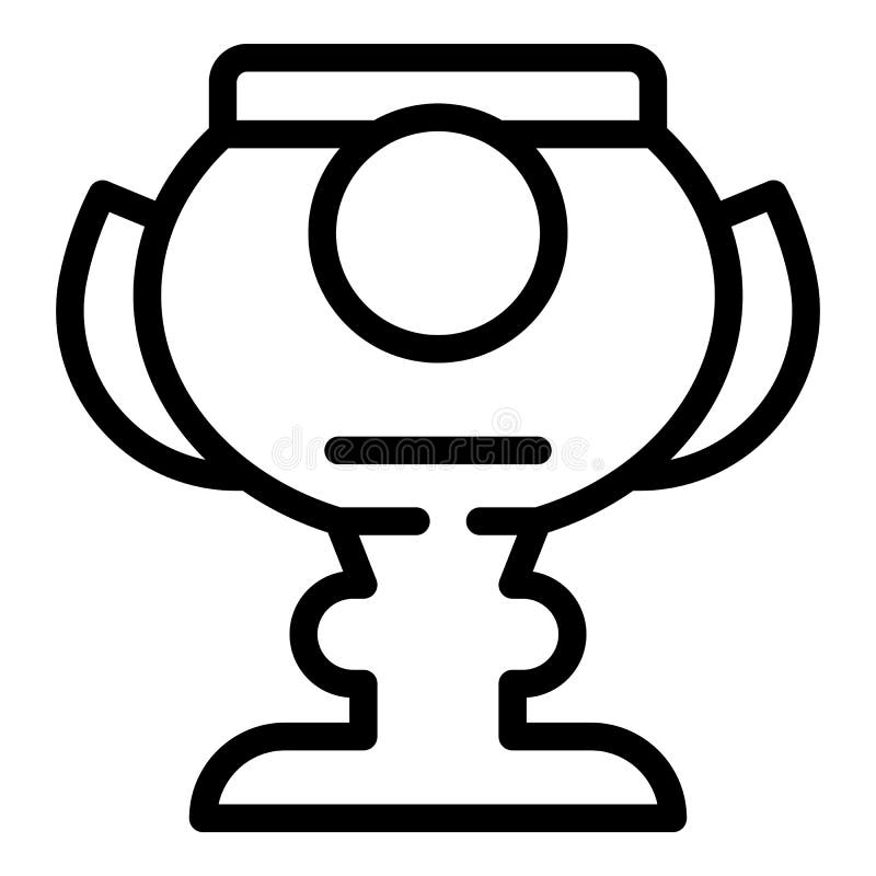 Prize Cup Icon Outline Vector. Sport Reward Stock Vector - Illustration ...