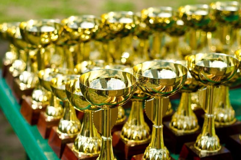 Prize cups stock image. Image of prize, championship - 45977809