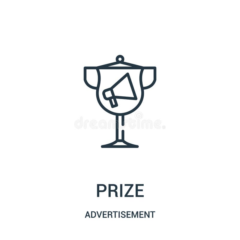 Prize Icon Vector from Talent Management Collection. Thin Line Prize ...