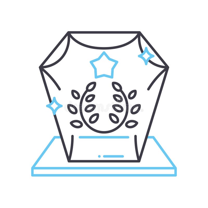 Prize Line Icon, Outline Symbol, Vector Illustration, Concept Sign ...