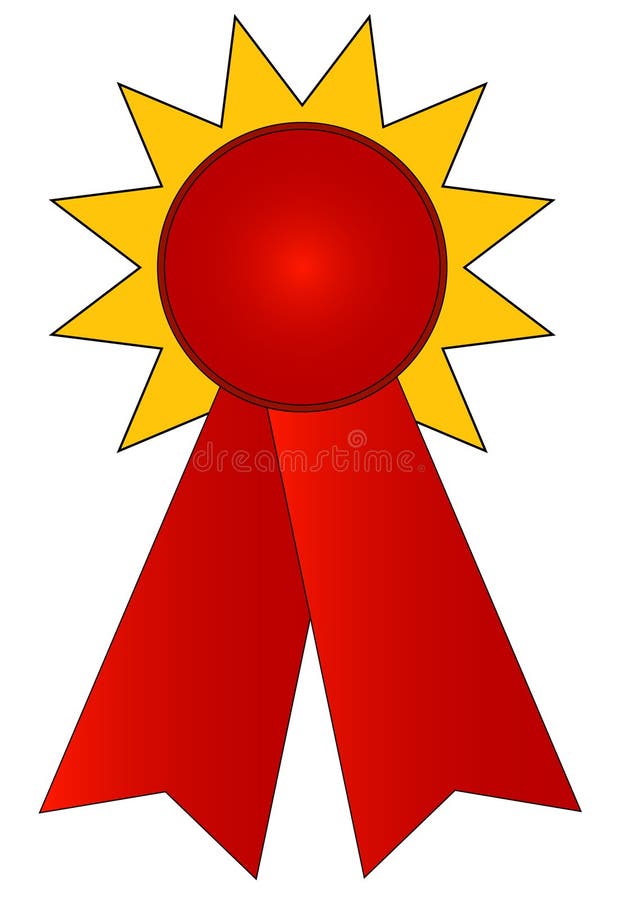 Prize ribbon stock vector. Illustration of decorations - 5395280