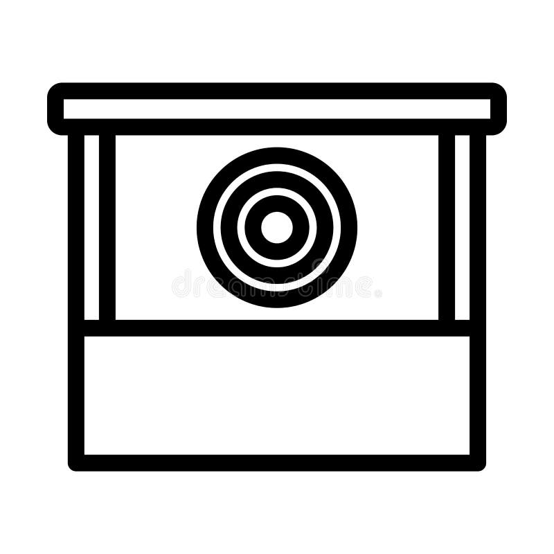 Prize Shooting Range Icon stock vector. Illustration of graphic - 218629530