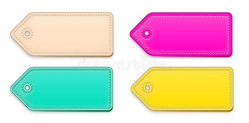 Prize Tag In Skin Color And Others Stock Illustration - Illustration of ...