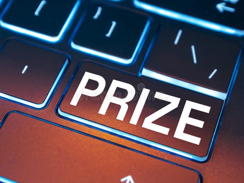 Prize Text on Keyboard Key Inscription Stock Photo - Image of value ...