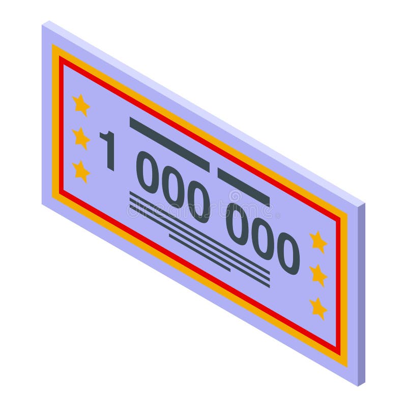 Prize Ticket Icon Isometric Vector. Wheel Reward Stock Illustration ...