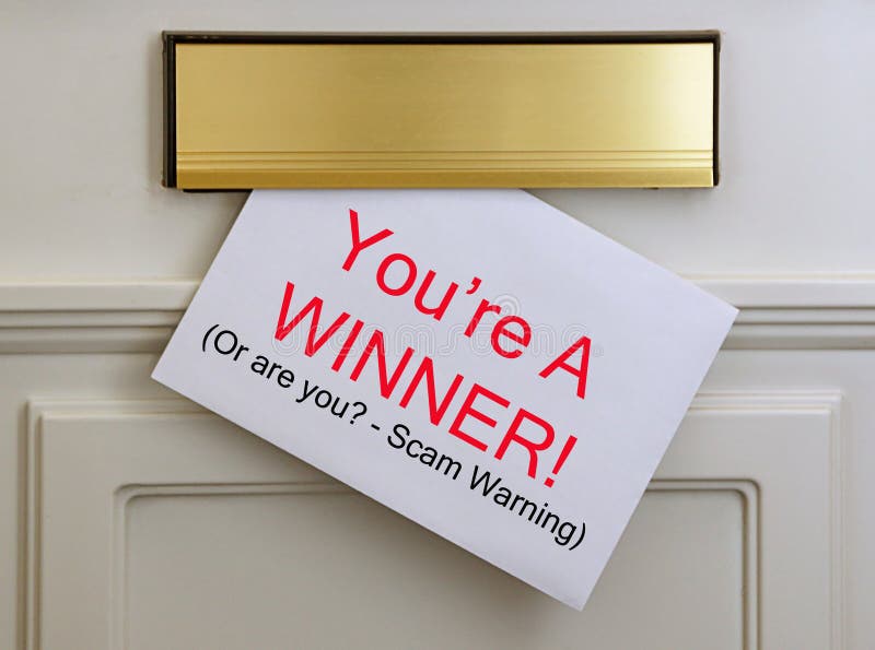 Prize Winner Letter - Scam Warning Stock Photo - Image of prizes ...
