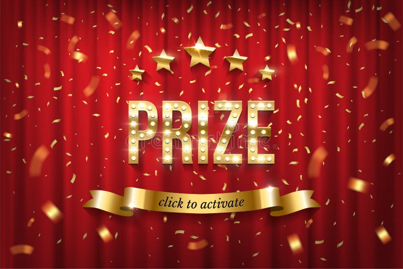 Prize Winning Web Banner Vector Template Stock Vector - Illustration of ...