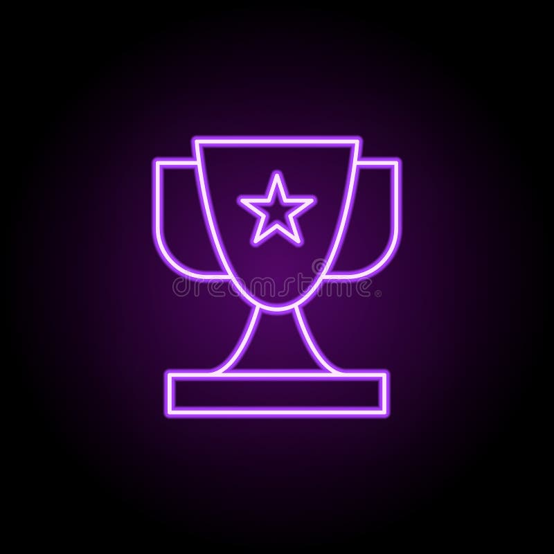 Prizes and Awards Line Icon. Elements of Web in Neon Style Icons Stock ...