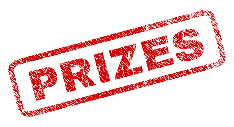 Grunge PRIZES Rounded Rectangle Stamp Stock Vector - Illustration of ...