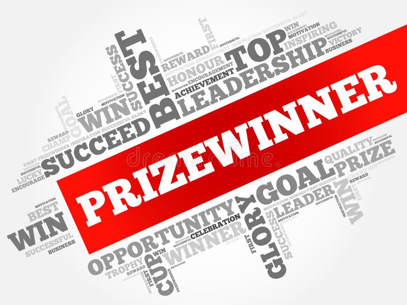 Prizewinner word cloud stock illustration. Illustration of praise ...