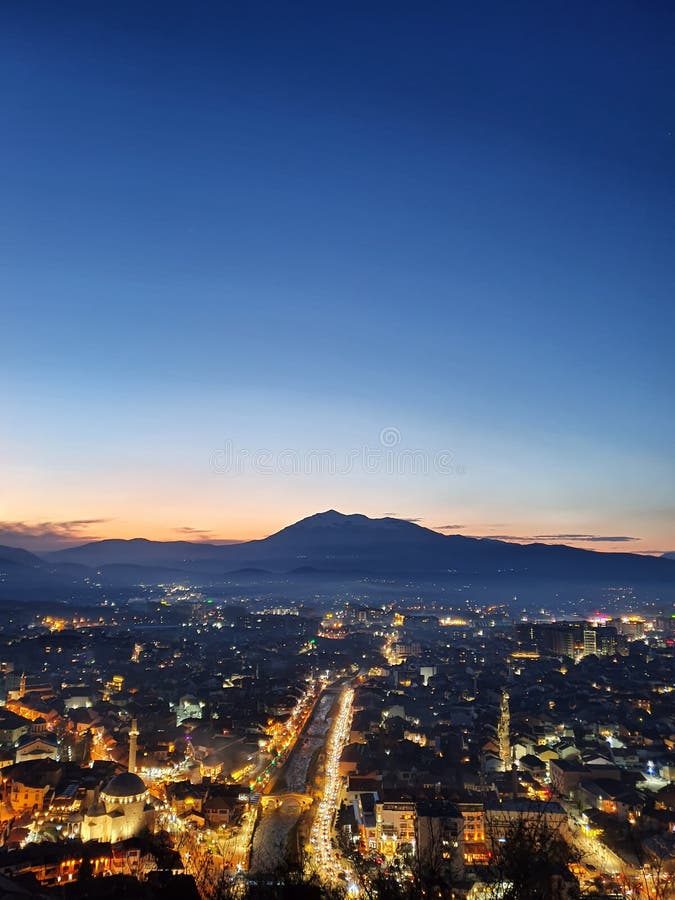 Prizren city in winter stock photo. Image of pasha, traveling - 78441550