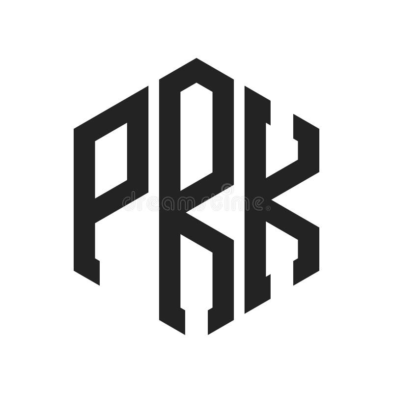 PRK Logo Design. Initial Letter PRK Monogram Logo Using Hexagon Shape ...