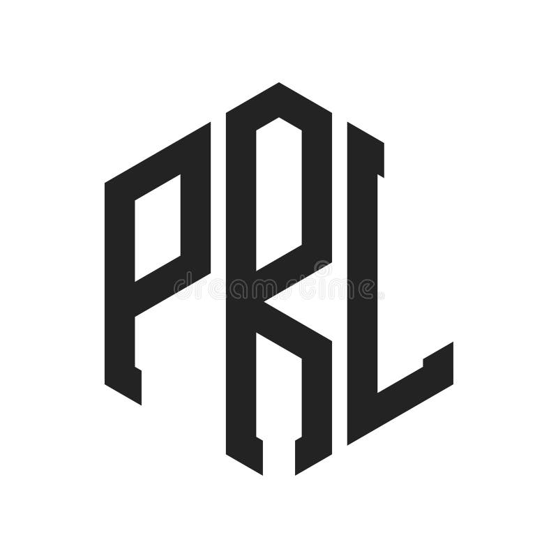 PRL Logo Design. Initial Letter PRL Monogram Logo Using Hexagon Shape ...