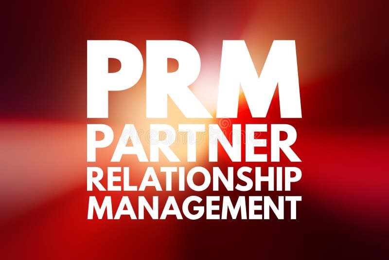 PRM - Partner Relationship Management Acronym, Business Concept ...