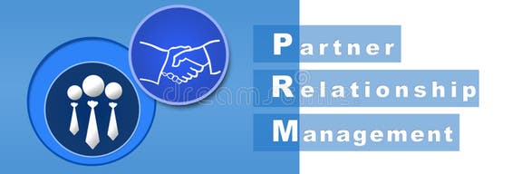 PRM - Partner Relationship Management Banner Stock Illustration ...
