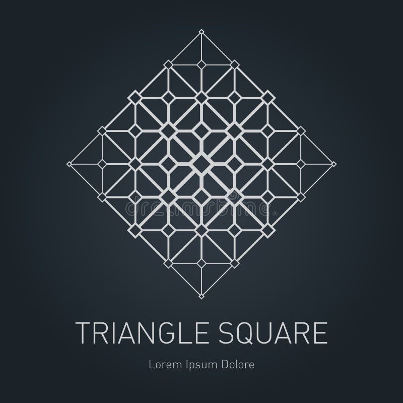 Low-poly Mesh. Modern Stylish Logo. Design Element with Squares ...