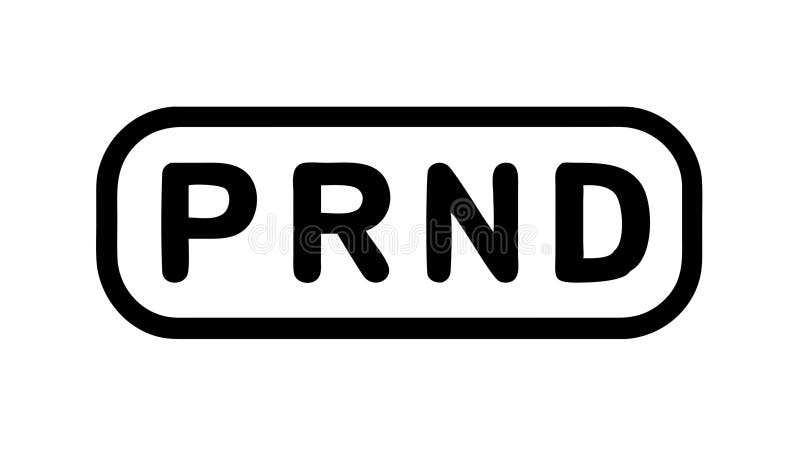 Prnd Stock Illustrations – 3 Prnd Stock Illustrations, Vectors ...