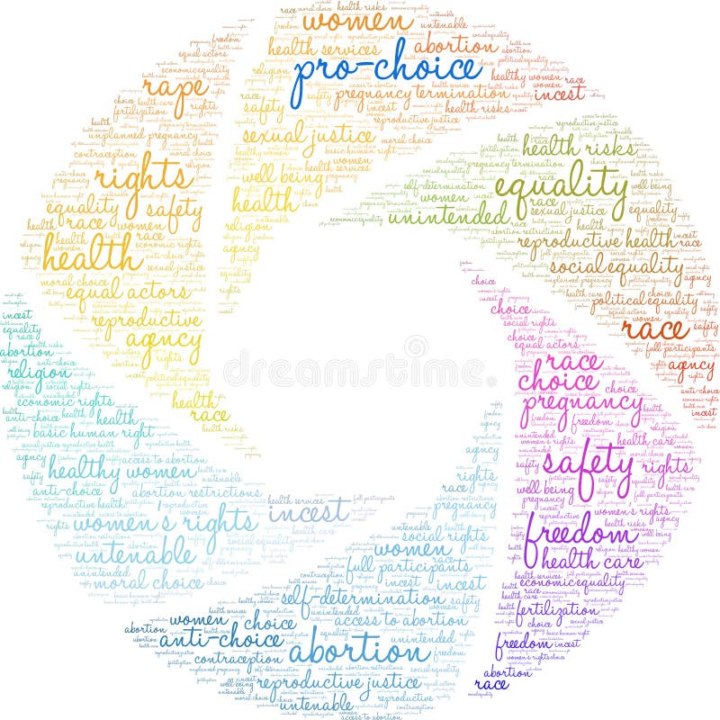 Pro-Choice Word Cloud stock vector. Illustration of full - 150714095