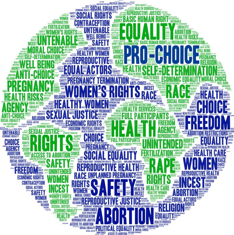 Pro-Choice Word Cloud stock vector. Illustration of full - 150714095