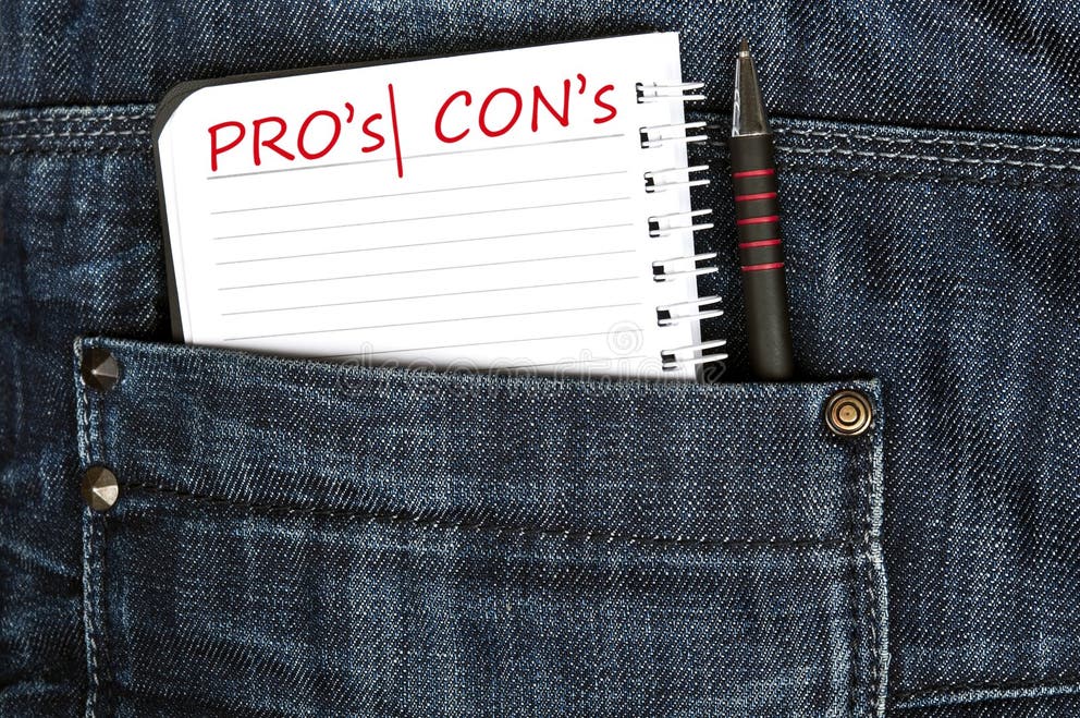 Pro and contra message stock image. Image of handwriting - 22547401
