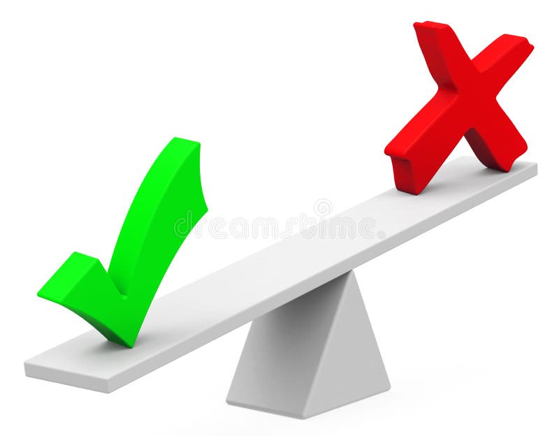 Pro e contro illustrazione di stock. Illustrazione di positivo - 49772170