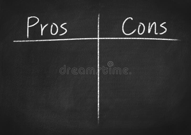 Pro - e - contro immagine stock. Immagine di nero, illustrazione - 20502019