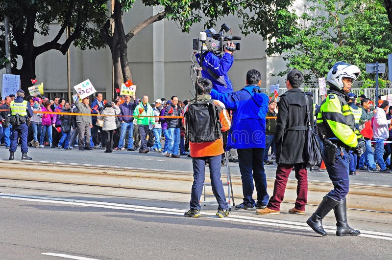 Pro-government Rally in Hong Kong Editorial Photo - Image of hong ...