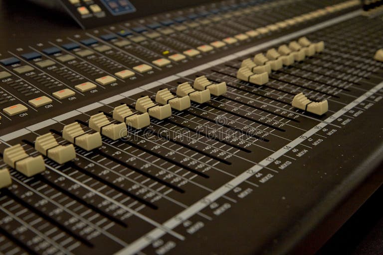Pro mixing stock photo. Image of board, desk, mixer, equipment - 78658676