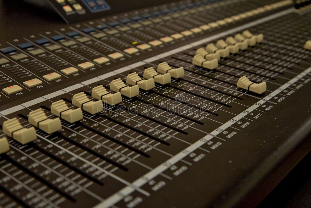 Pro mixing stock photo. Image of board, desk, mixer, equipment - 78658676