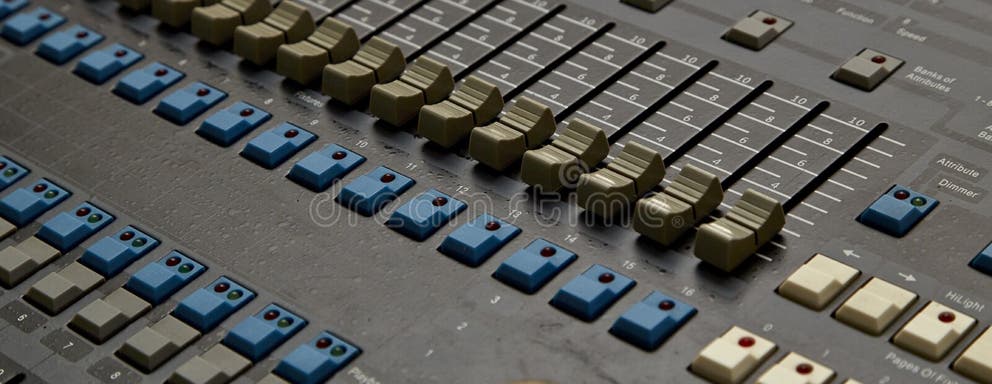 Pro mixing stock image. Image of gear, macro, equipment - 79276073