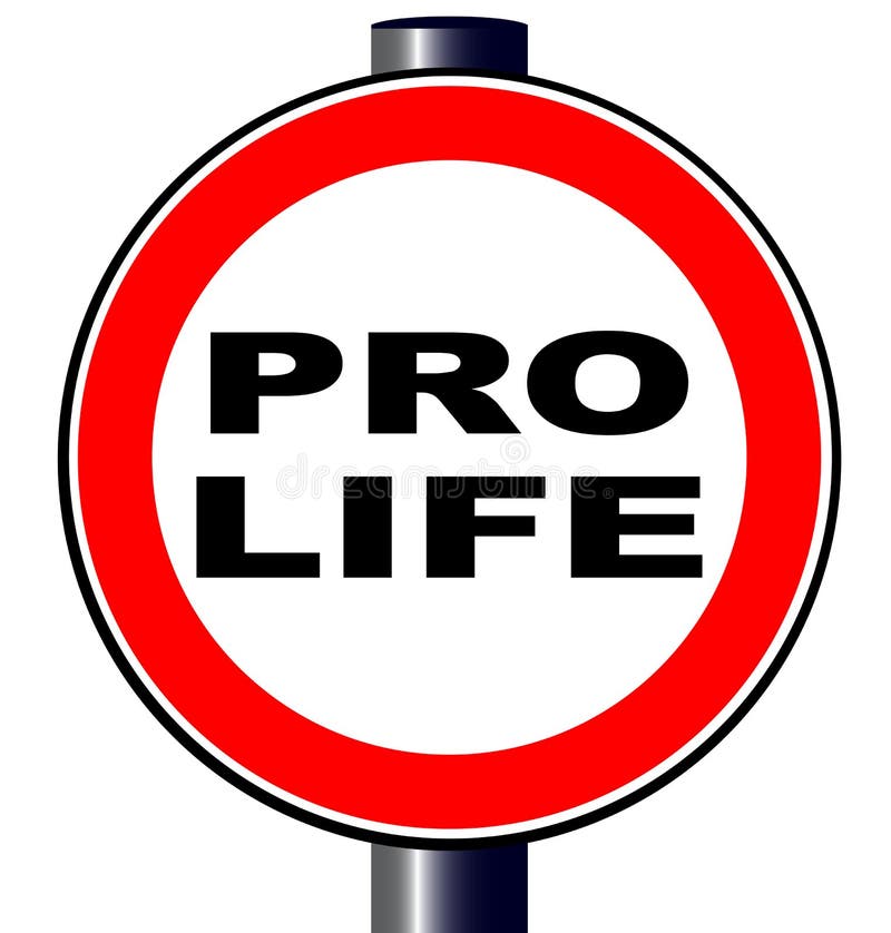 Pro Vida Isolada Em Volta Do Sinal Ilustração do Vetor - Ilustração de ...