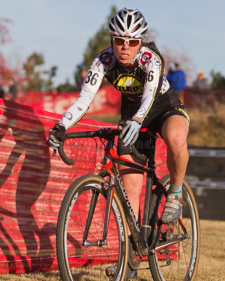 Pro Woman Cyclocross Racer editorial photo. Image of bicycle - 22418051