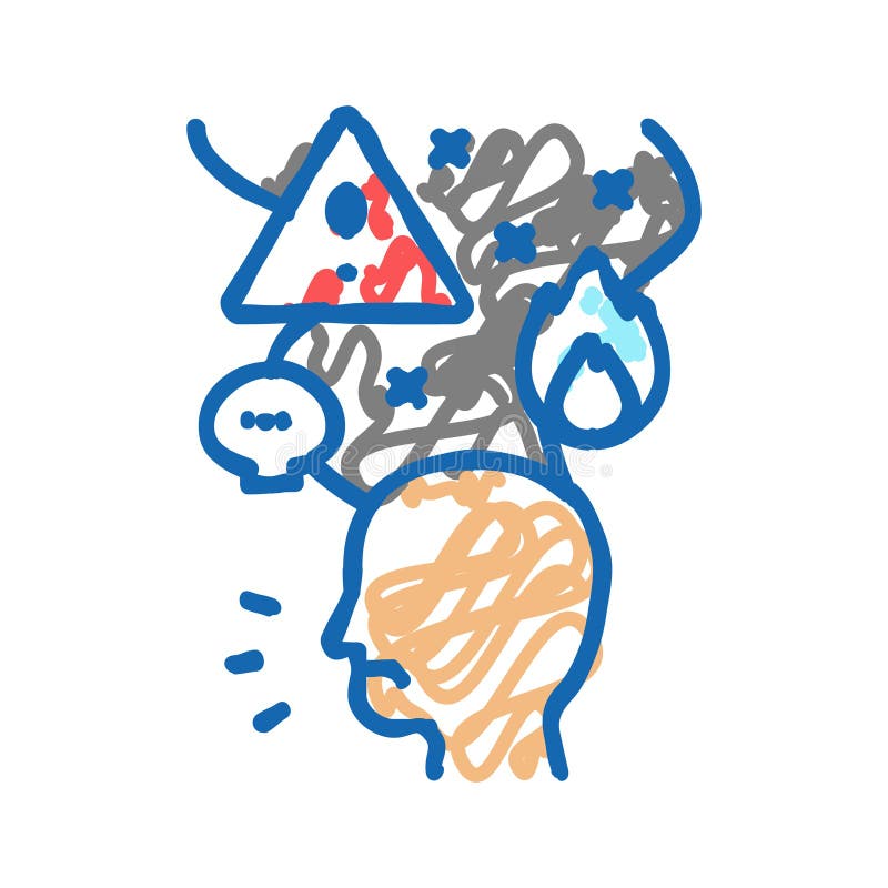 Proactive Aggression Icon Doodle Illustration Stock Vector ...