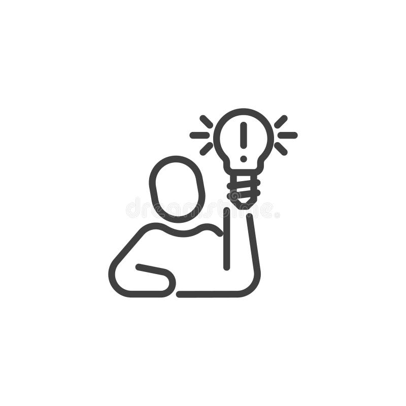 Proactive Approach Line Icon Stock Vector - Illustration of simple ...