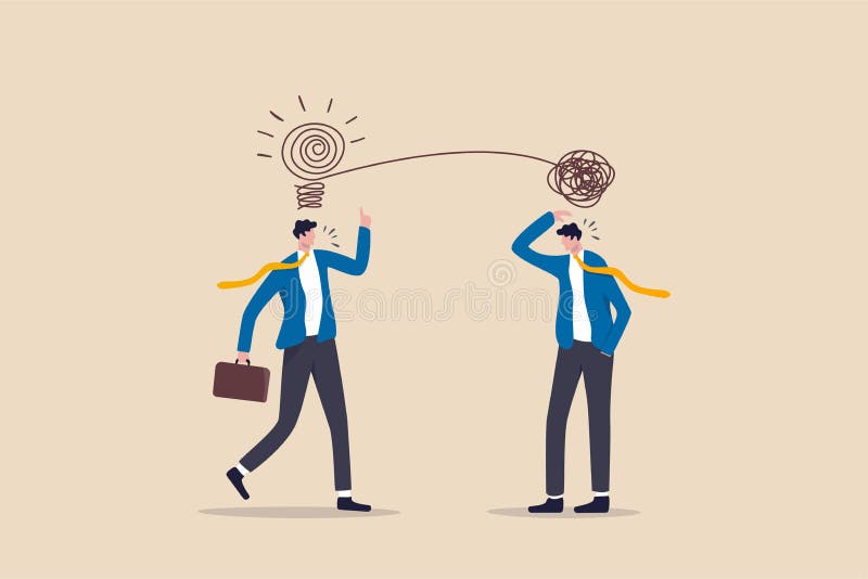 Difficulty Thinking Concept Icon Stock Vector - Illustration of ...