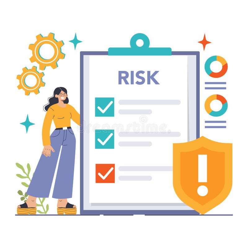 Proactive Risk Management Concept. Flat Vector Illustration. Stock ...