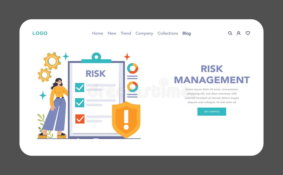 Proactive Risk Management Concept. Flat Vector Illustration. Stock ...
