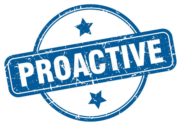 Proactive Stamp. Proactive Round Grunge Sign Stock Vector ...