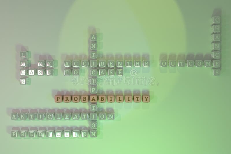 Probability, Luck Keyword Crossword. for Web Page, Graphic Design ...