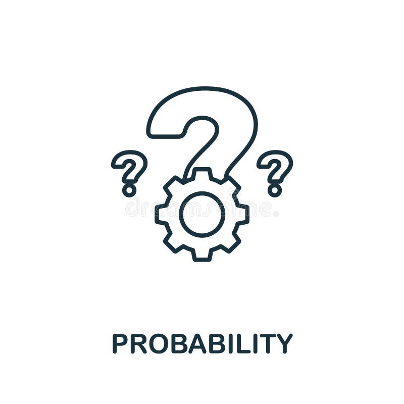 Probability Icon. Simple Flat Element from Crm Collection Stock ...