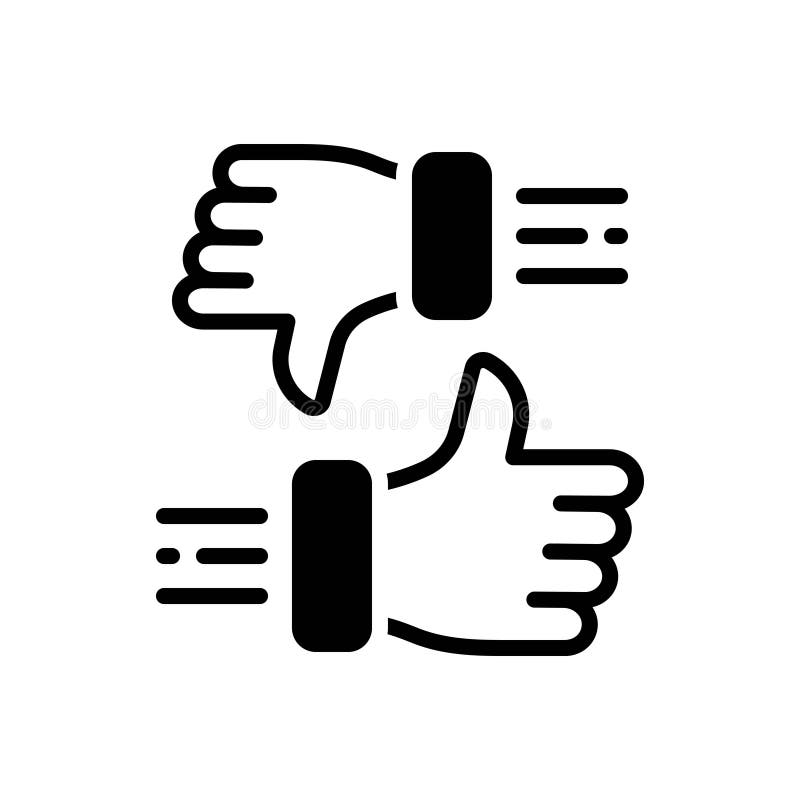 Black Solid Icon for Probably, Perhaps and Maybe Stock Illustration ...