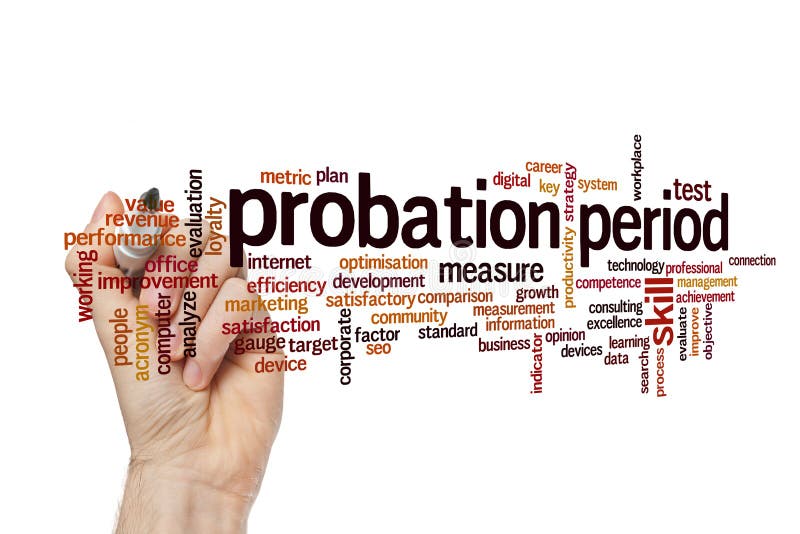 Probation Period Word Cloud Concept Stock Illustration - Illustration ...