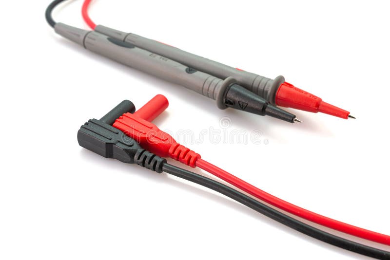 Probe for Digital Clamp Meter Isolated on White Background Stock Image ...