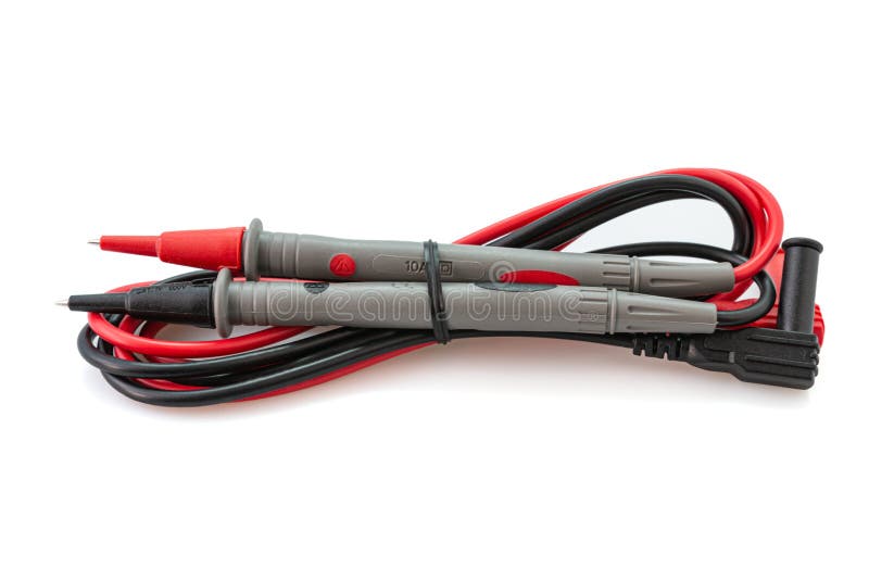 Probe for Digital Clamp Meter Isolated on White Background Stock Photo ...