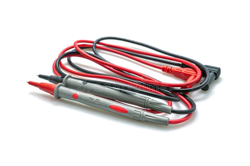 Probe for Digital Clamp Meter Isolated on White Background Stock Image ...