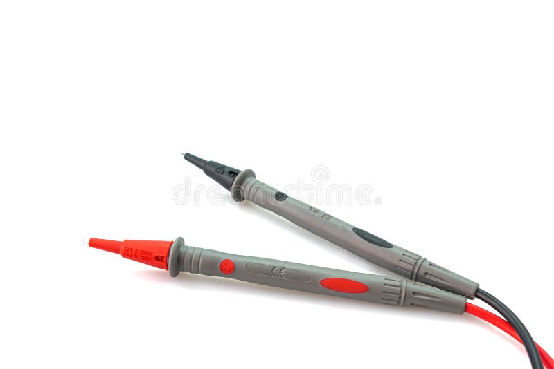 Probe for Digital Clamp Meter Isolated on White Background Stock Image ...