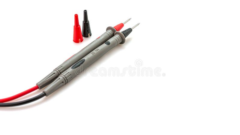 Probe for Digital Clamp Meter Isolated on White Background Stock Image ...