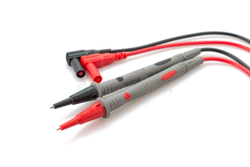 Probe for Digital Clamp Meter Isolated on White Background Stock Image ...